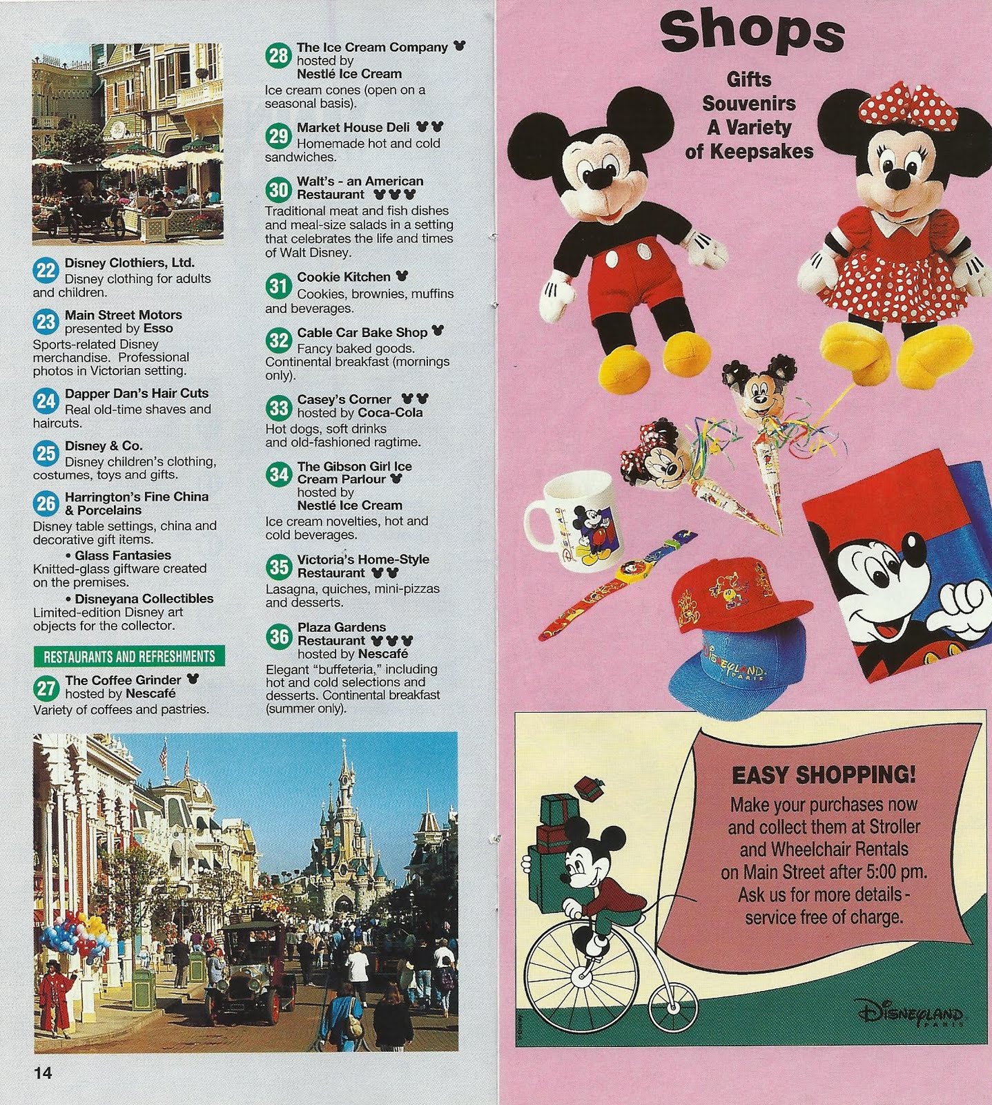 Disney Vacation Kingdom: Disneyland Paris Park Guidemap December 1995