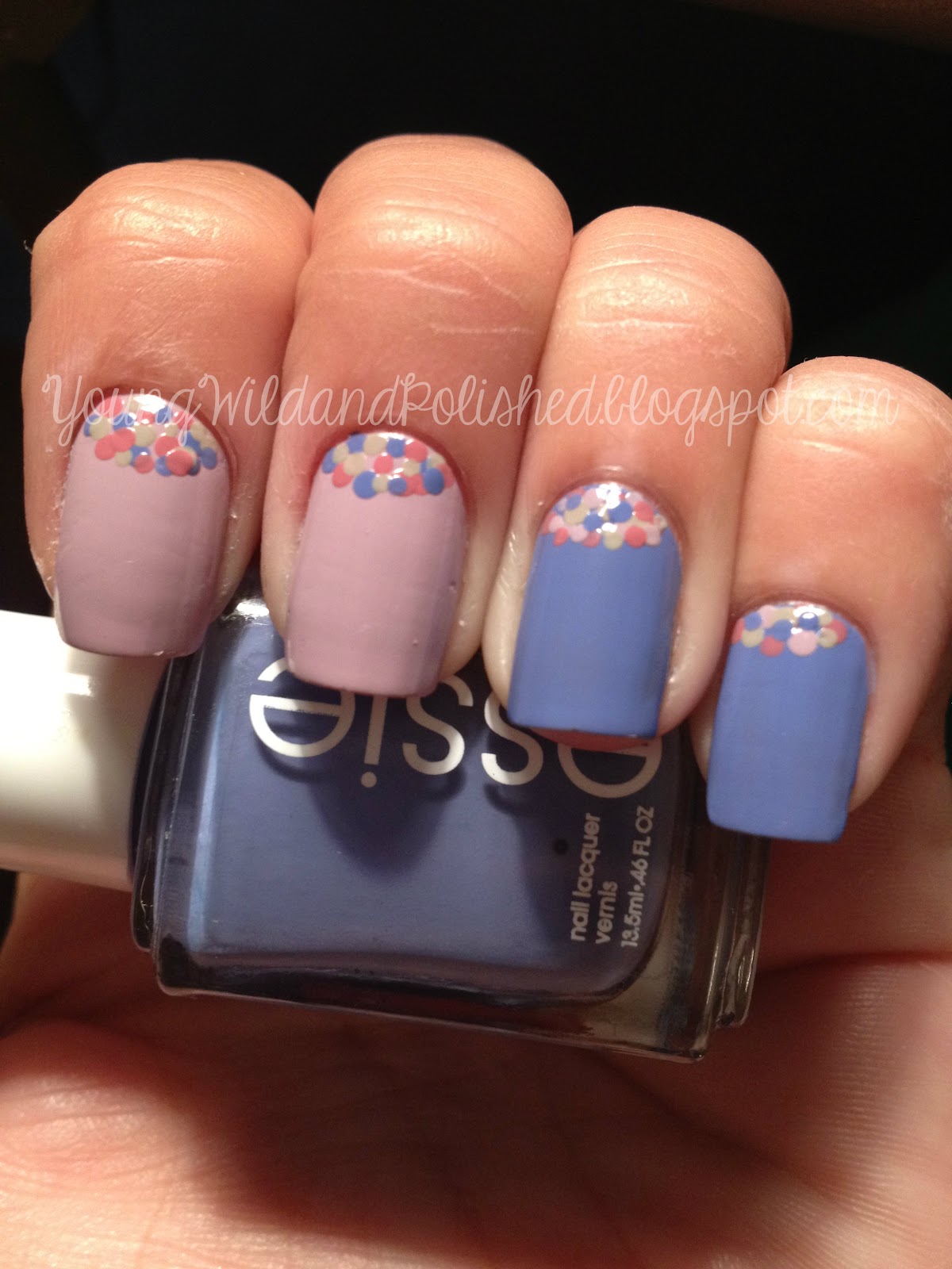 Young Wild and Polished: 30 Day Challenge Day 18- Half Moon (Curse you)