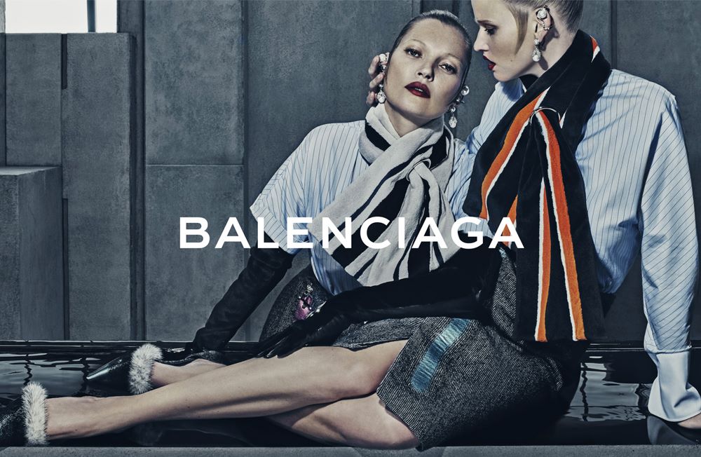 Ad Campaign: Balenciaga: Fall/Winter 2015.16: Lara Stone and Kate Moss ...