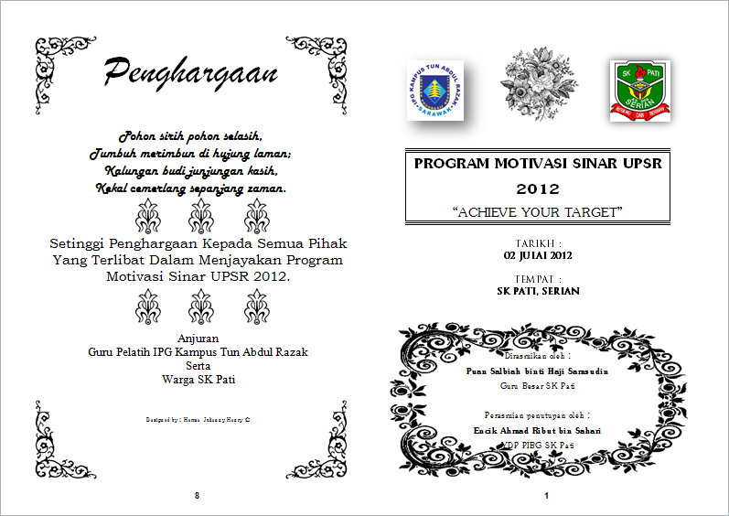 Contoh buku aturcara program motivasi - lasopamirror