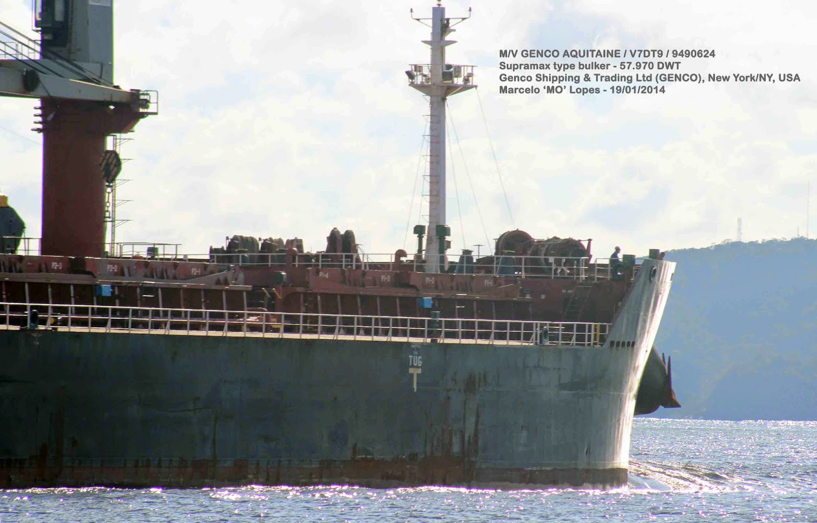 Santos Shiplovers: M/V Genco Aquitaine / V7DT9 - Embarque de açúcar ...