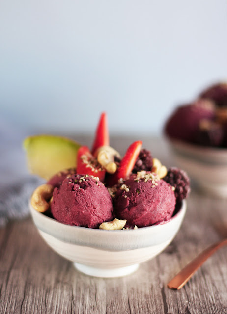 Blackberry Açaí Nice Cream