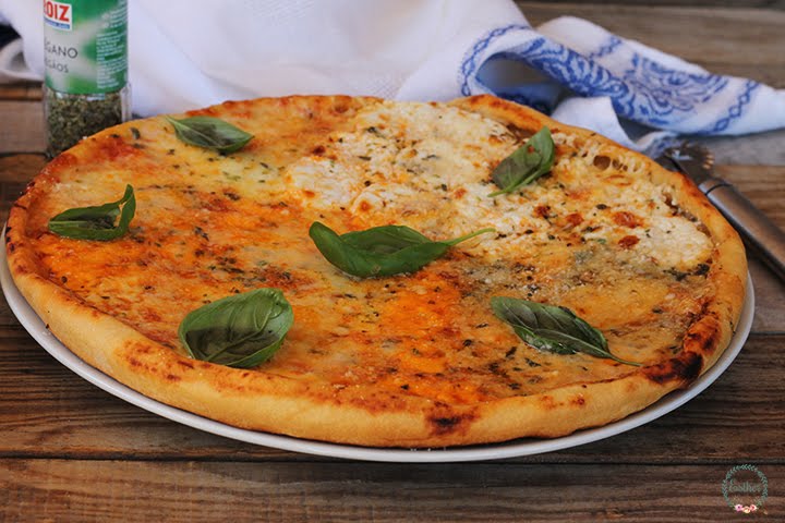PIZZA 5 QUESOS | El jardín de mis recetas