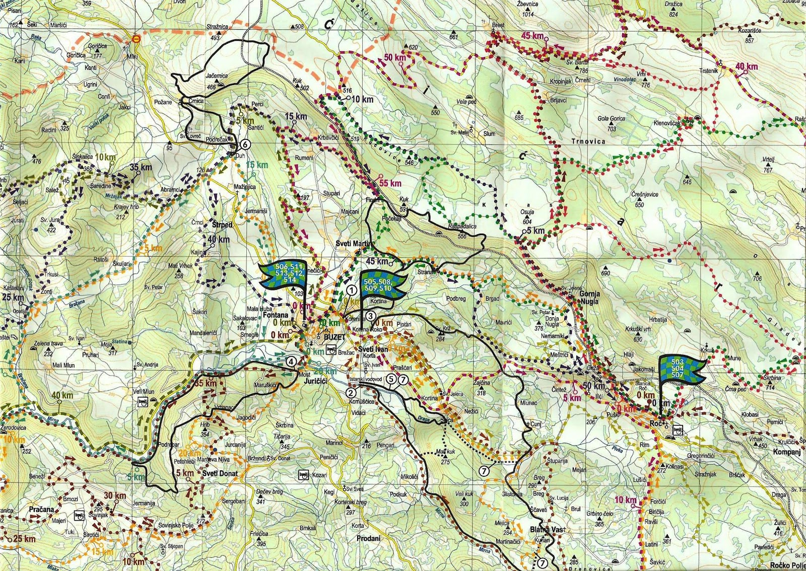 Opuscoli delle "Escursioni nei dintorni di Trieste": Opuscolo *** BUZET ...