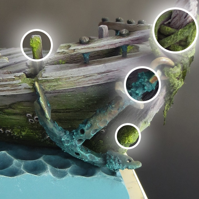 Sproket's Small World: Using baking soda to add texture to a mini.