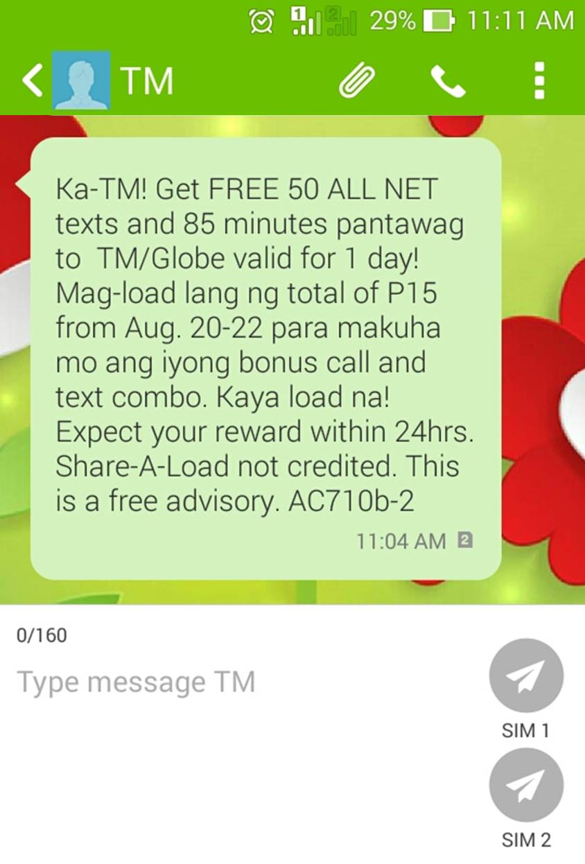TM ALERT: TM FREE ALL NET texts + Calls - TM Promos