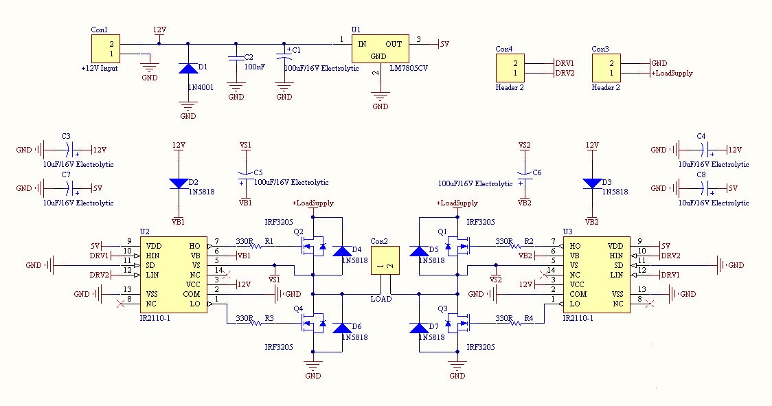 Electronic Components Crazy Fans Full Bridge Inverter With Mosfet Ir2110 Gate Driver