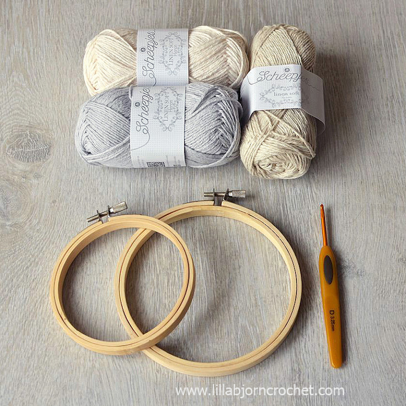 3 Borders Around Embroidery Hoop - Free Pattern | LillaBjörn's Crochet ...