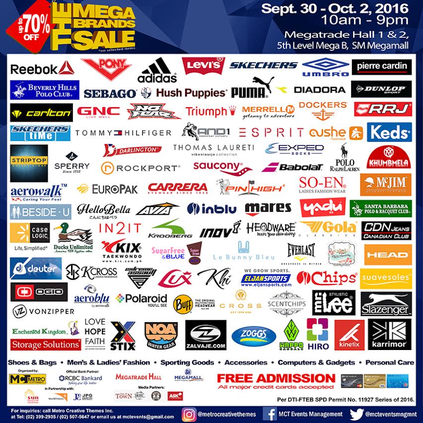 Manila Shopper: The MEGA Brands SALE at SM Megatrade: September 30 ...