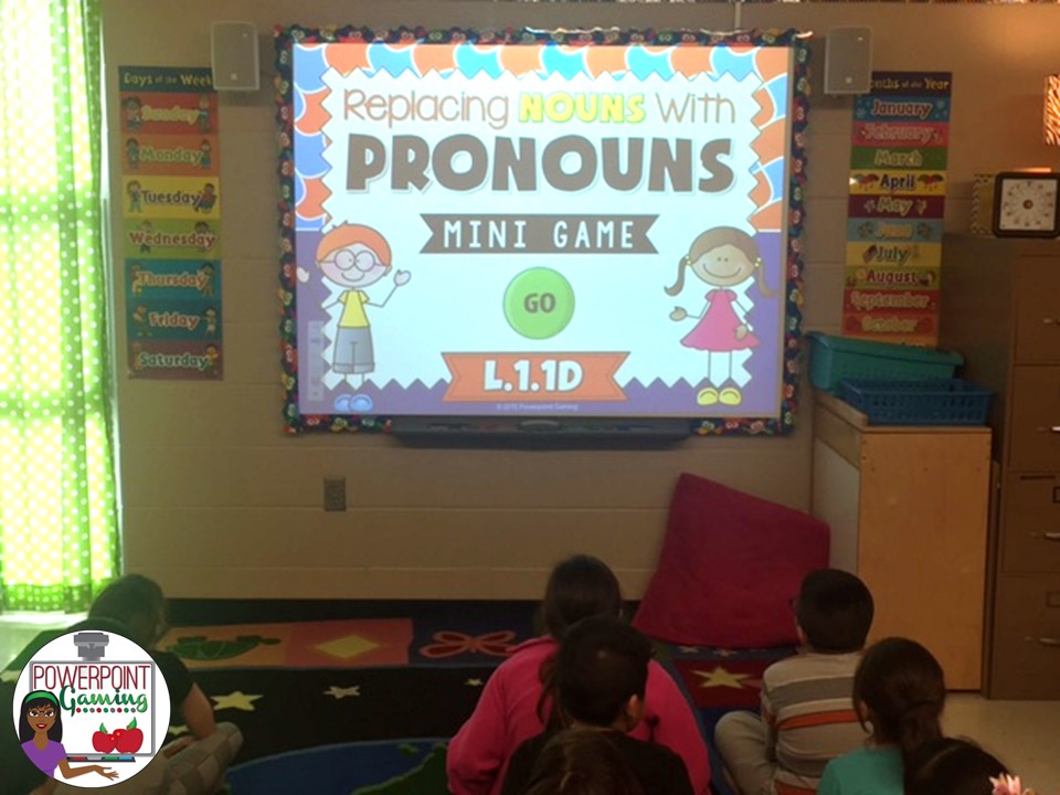 Teacher Gameroom: Replacing Nouns with Pronouns