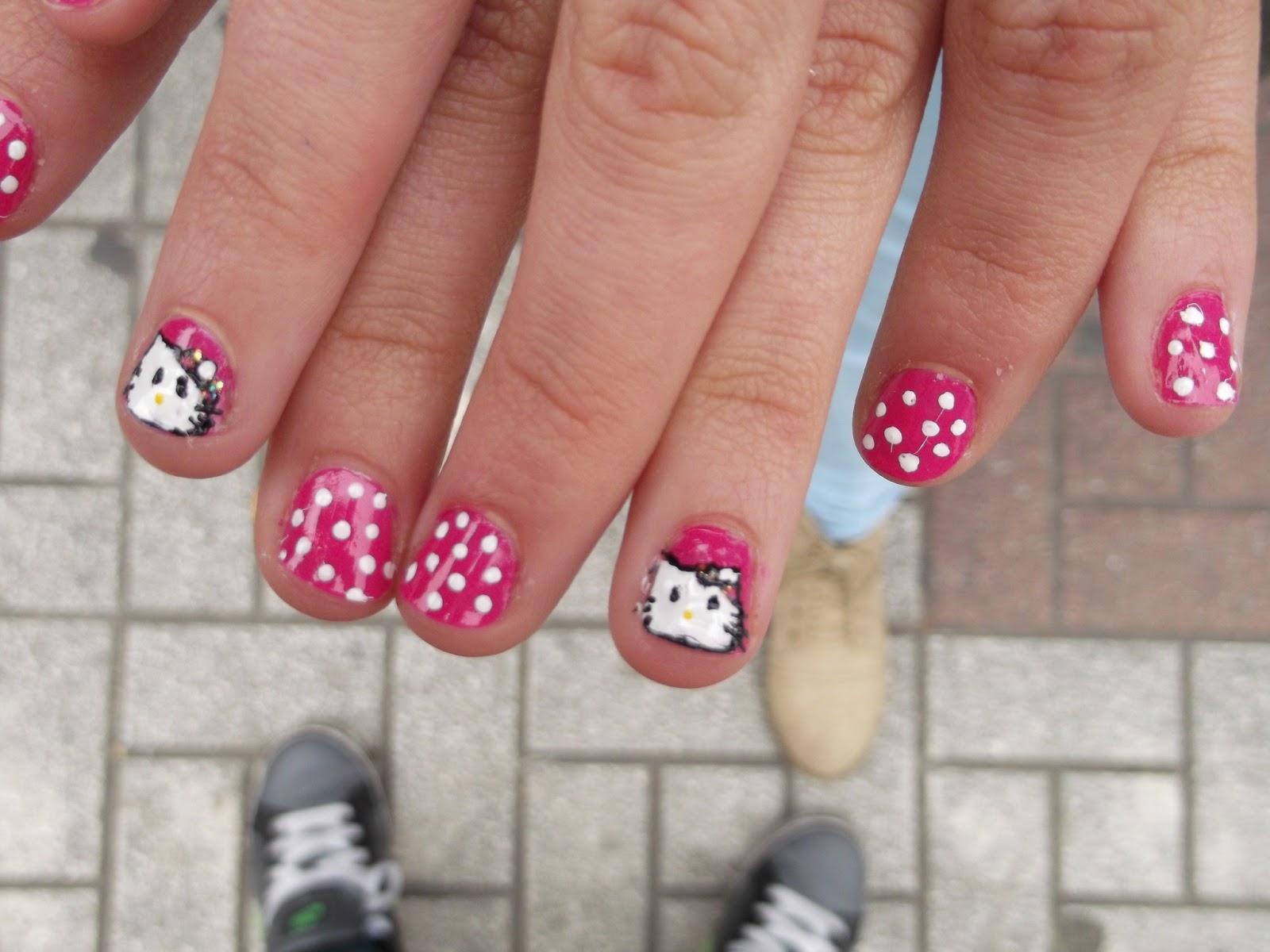 Uñas: Uñas de Hello Kitty