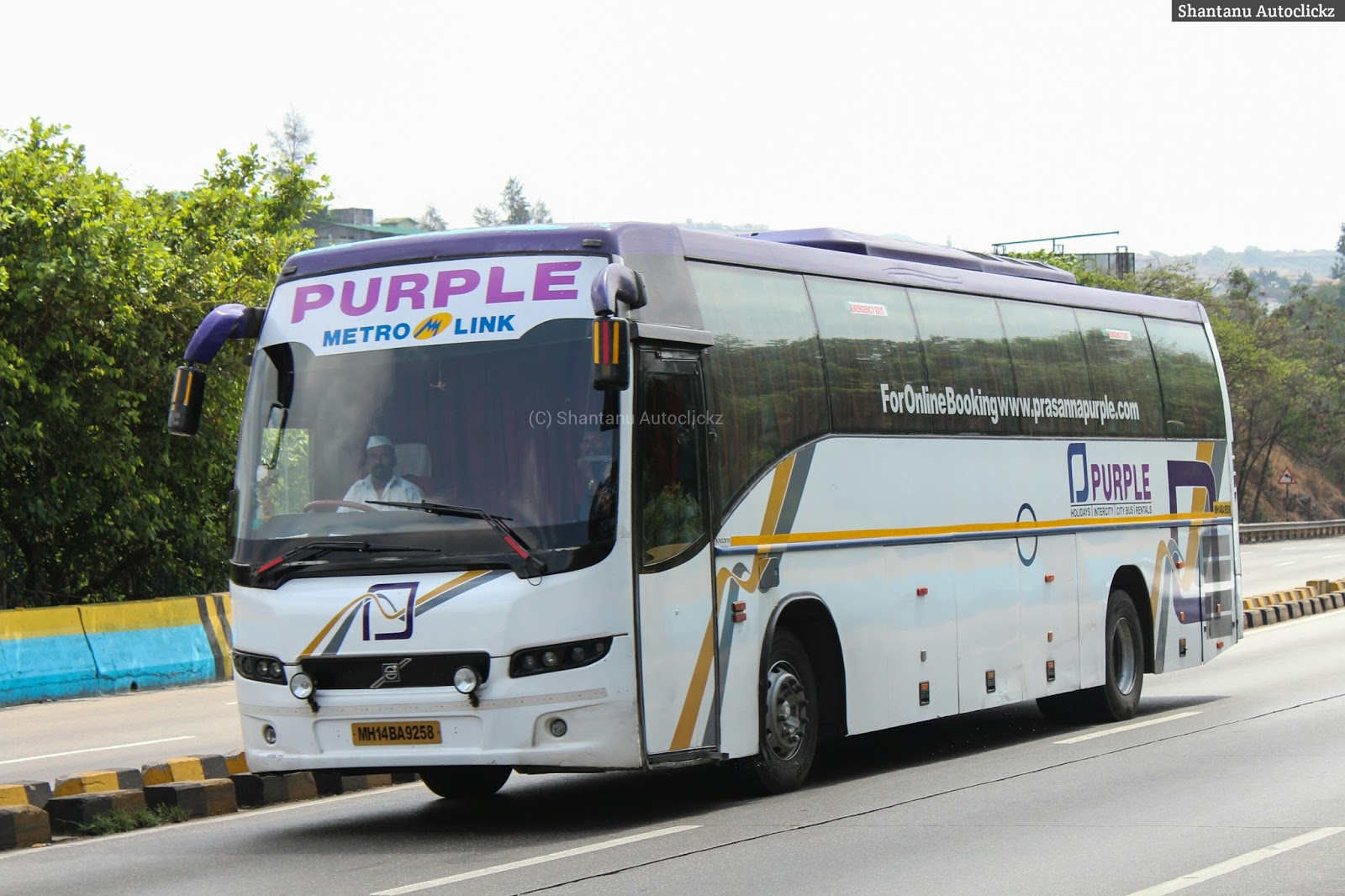 Shantanu Autoclickz: Collection of Prasanna Purple Volvo B7R Buses ...