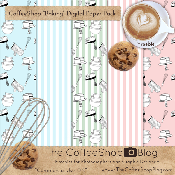 The CoffeeShop Blog: CoffeeShop "Baking" Digital Paper Pack!