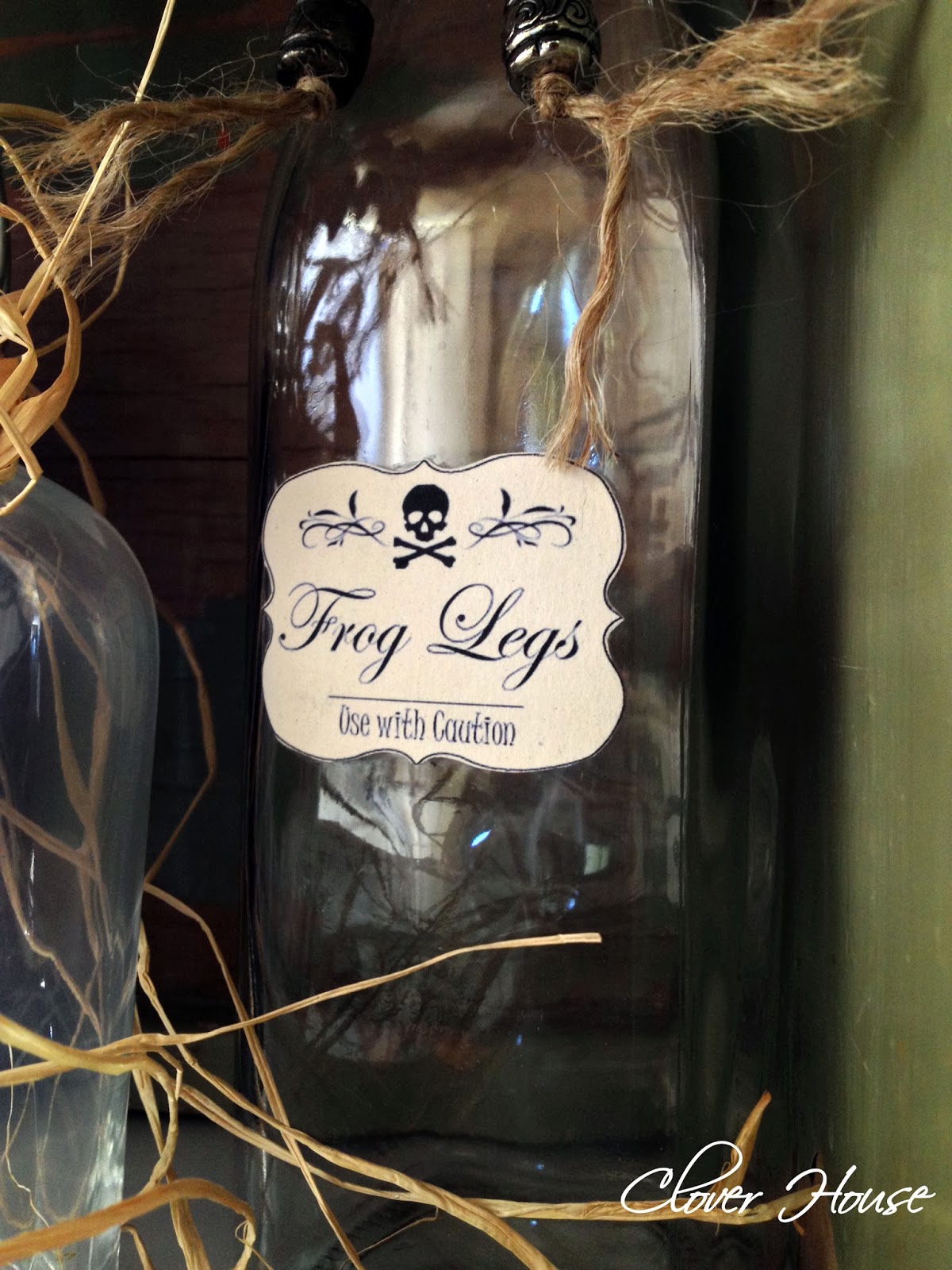 Clover House: DIY Spooky Bottle Labels