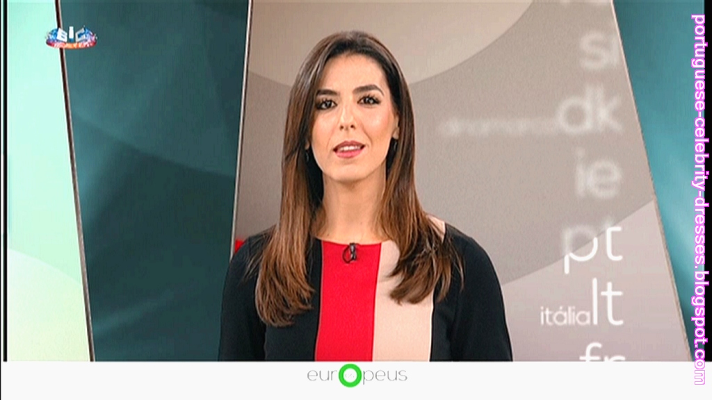 PORTUGUESE CELEBRITY DRESSES: SARA PINTO - "EUROPEUS" - 28-11-2016