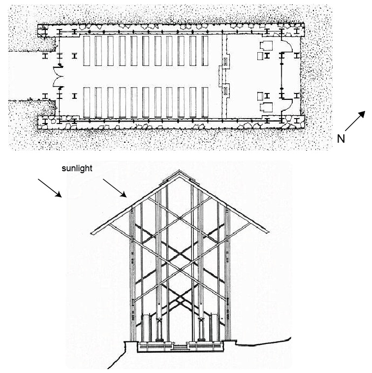 The Olde Mill: Thorncrown Chapel: An indigenous pine truss system ...