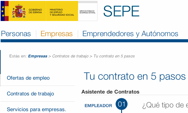 D'economía Blog: El contrato de trabajo ... por el SEPE