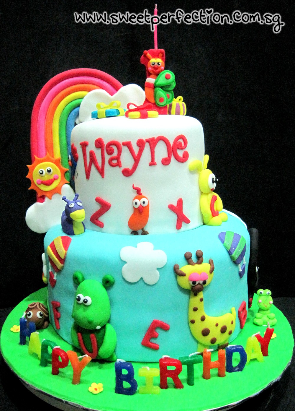 Sweet Perfection Cakes Gallery: Code BTV02 - Happy Birthday Wayne