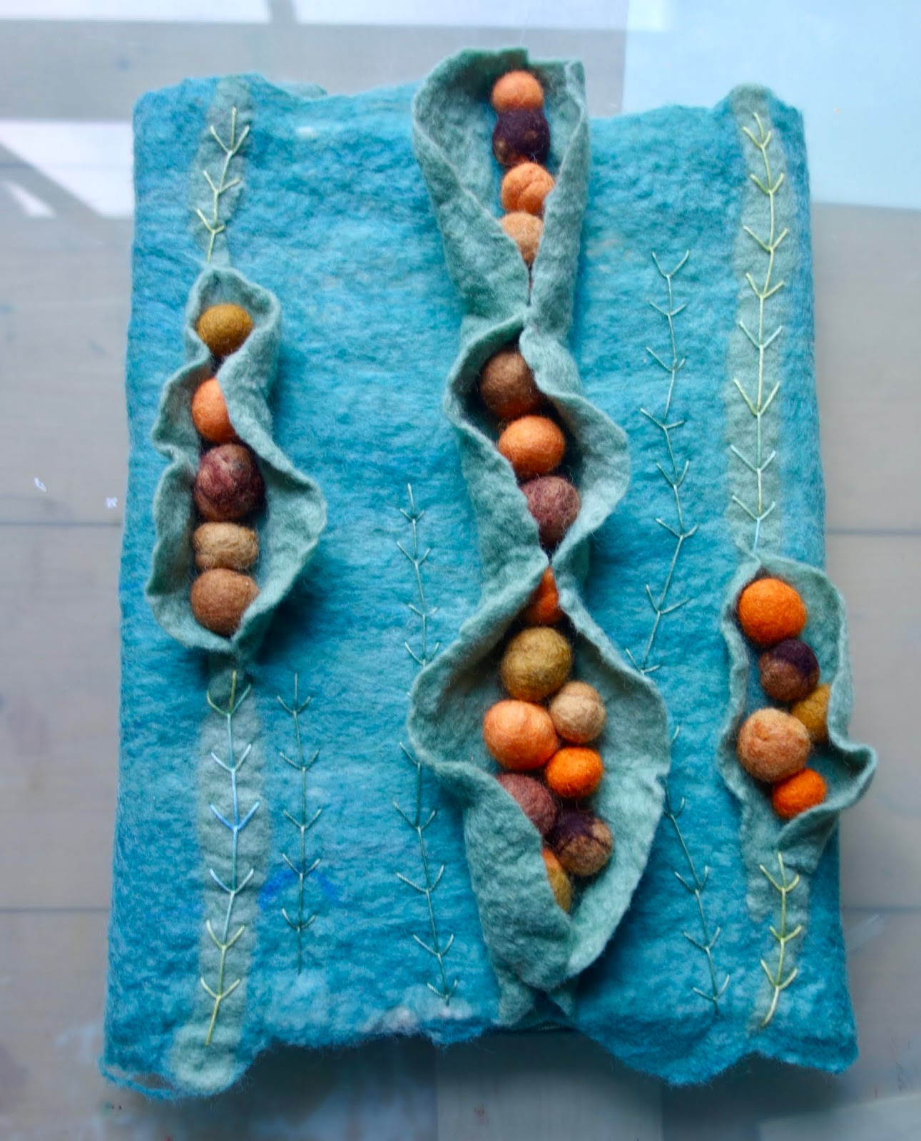 hippopip: Making a felted wall hanging.