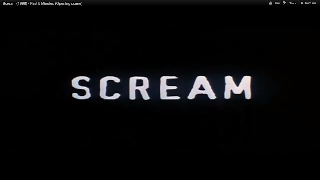 Jasmine Masih AS Media Blog: Analysis of the Opening Sequence of "Scream".