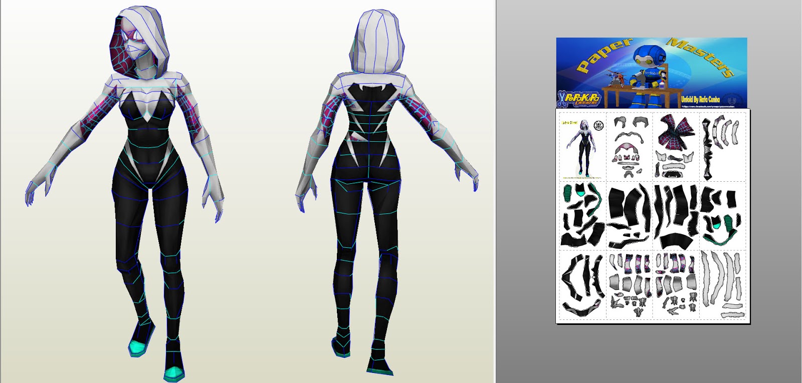 Unfold Brazil: Papercraft Spider Gwen