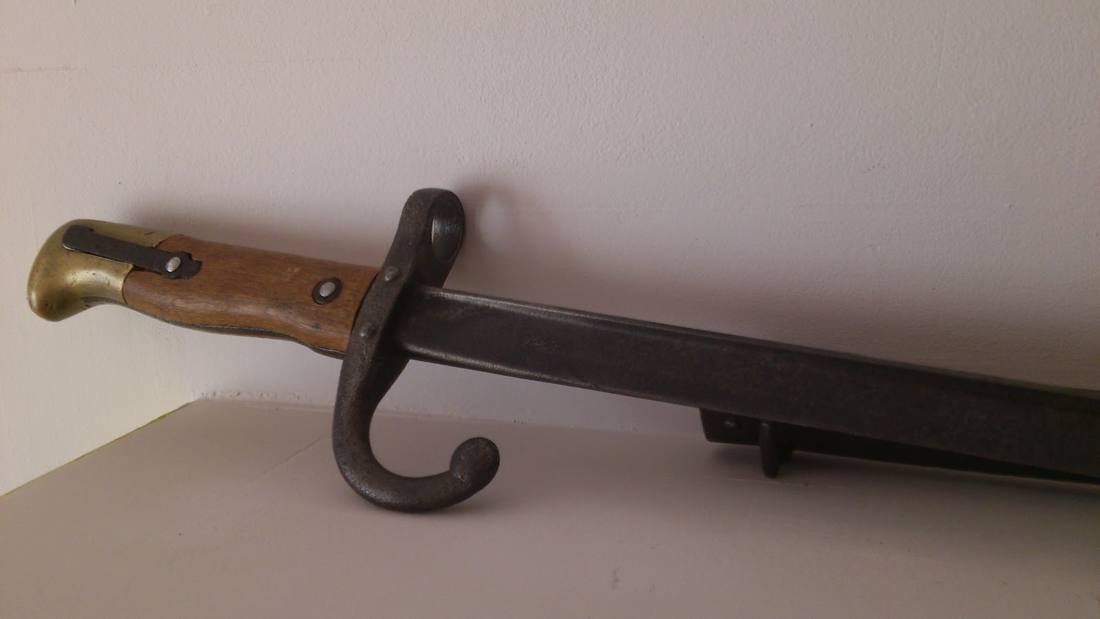 Rastro: Bayoneta francesa 1874 de rifle de Gras de modelo 1877