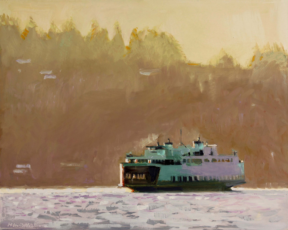 Gretchen Hancock's Paintings: Gold Ferry