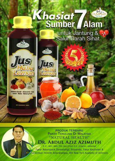 Kedai Herba Mak Tok: JUS HALIA LEMON: PENAWAR DARAH TINGGI, JANTUNG DAN ...