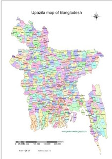 Green Bangla: Upazila Map of Bangladesh