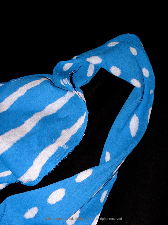 fundoshi fabric photos and more: Blue Gauze Fundoshi - Dots and Dashes ...