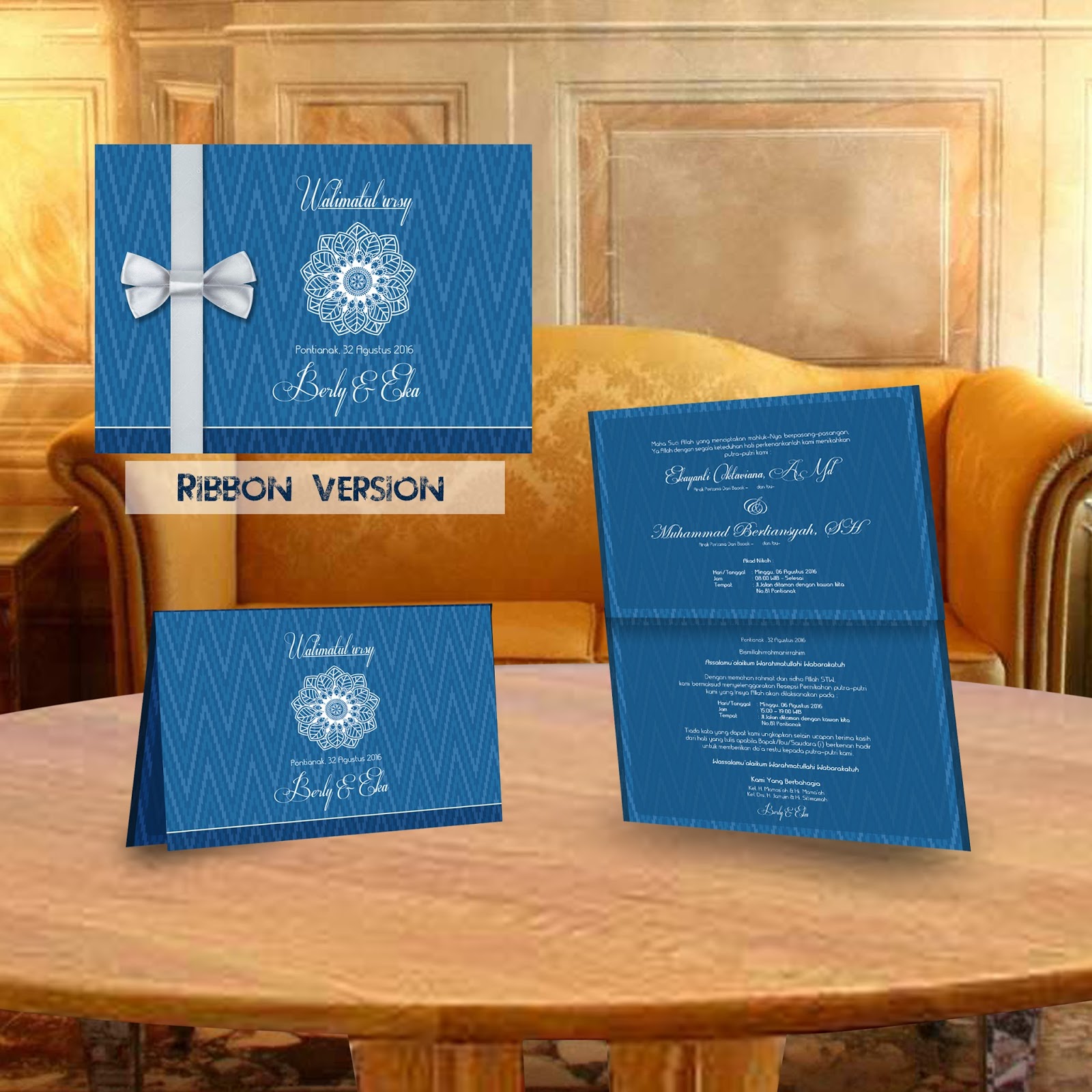 Undangan Corak Insang & Pita | Joly Develop Art