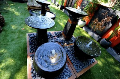 Southern Health Healing Garden: Circular water features