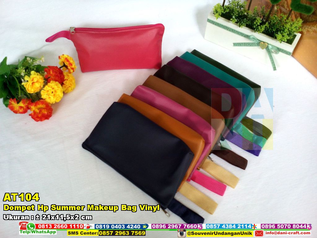 Dompet Hp Summer Makeup Bag Vinyl | Souvenir Pernikahan