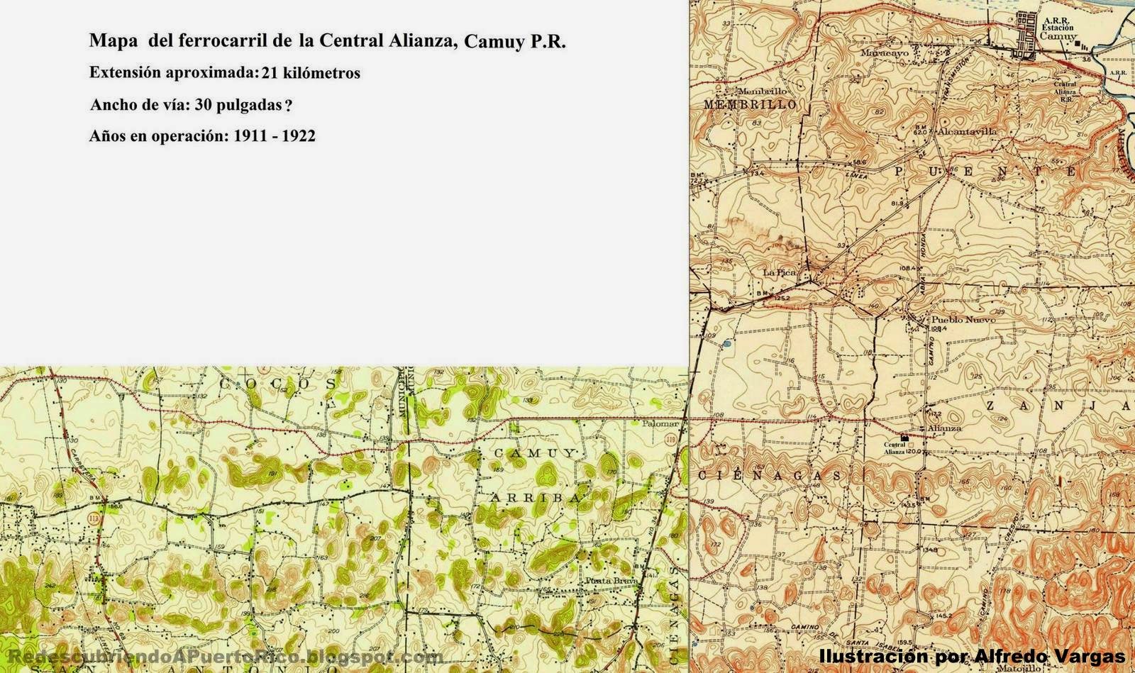 Notas sobre los ferrocarriles de la central Alianza en Camuy ...