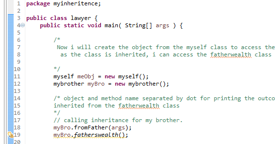 JAVA Tutorial : Inheritance Example Codes ~ I M Rubel