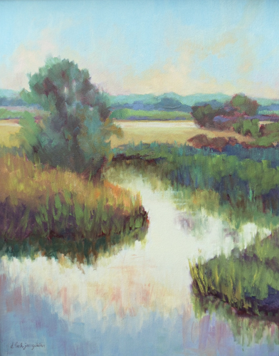 Deanna's Paintings: Original Georgia Marsh Land Landscape Painting ...