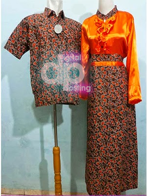 Model Baju Gamis Batik Couple Lebaran Terbaru 2017