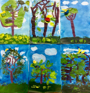 TNPS Student Artists: KINDERGARTEN BIRDS IN THE TREES