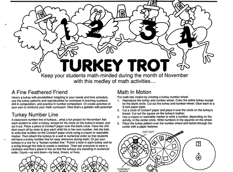 ELEMENTARY SCHOOL ENRICHMENT ACTIVITIES: TURKEY TROT