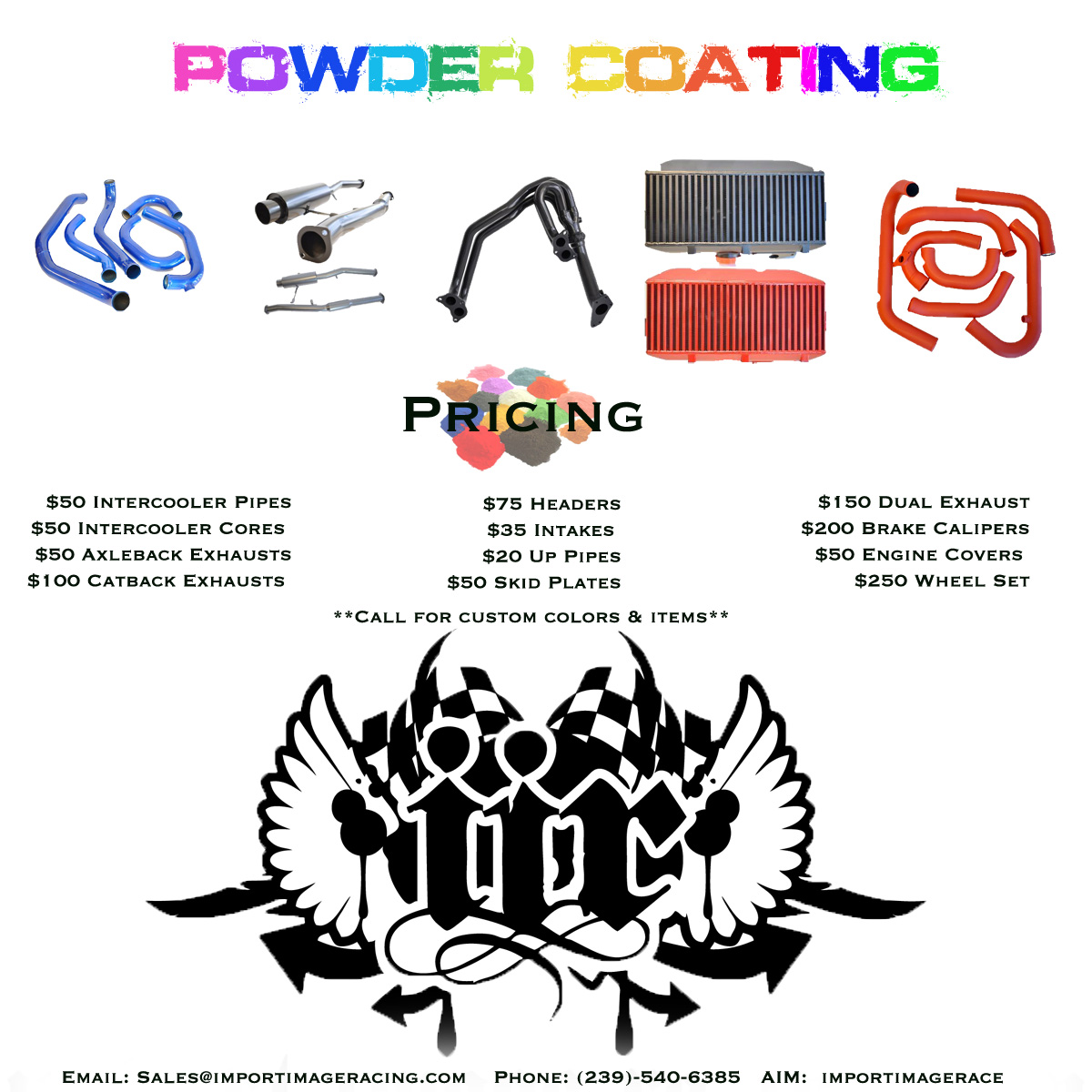 Import Image Racing: Powder Coating now at Import Image Racing