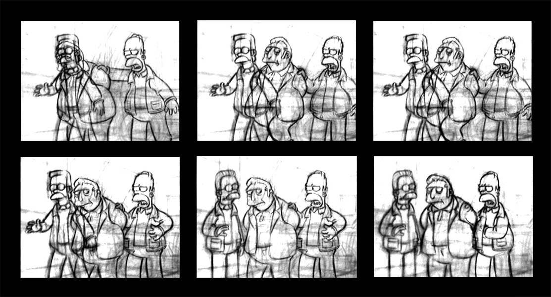 Casey Coffey Portfolio: The Simpsons: Character Layout