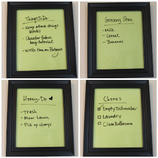 Sew Lux Fabric : Blog: Get Organized: A Prettier Dry Erase Board