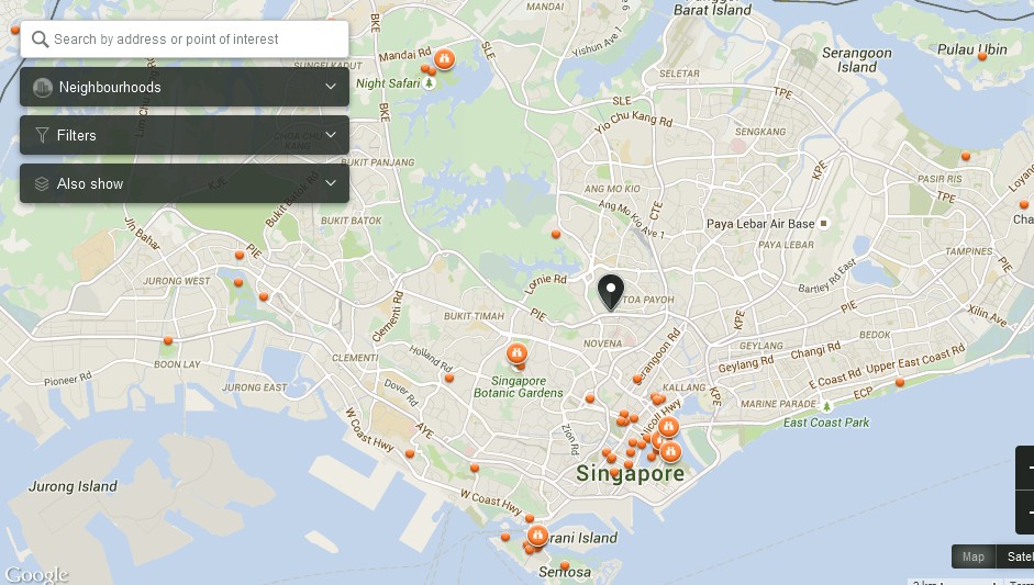 Toa Payoh Town Park Singapore Map - Tourist Attractions in Singapore ...