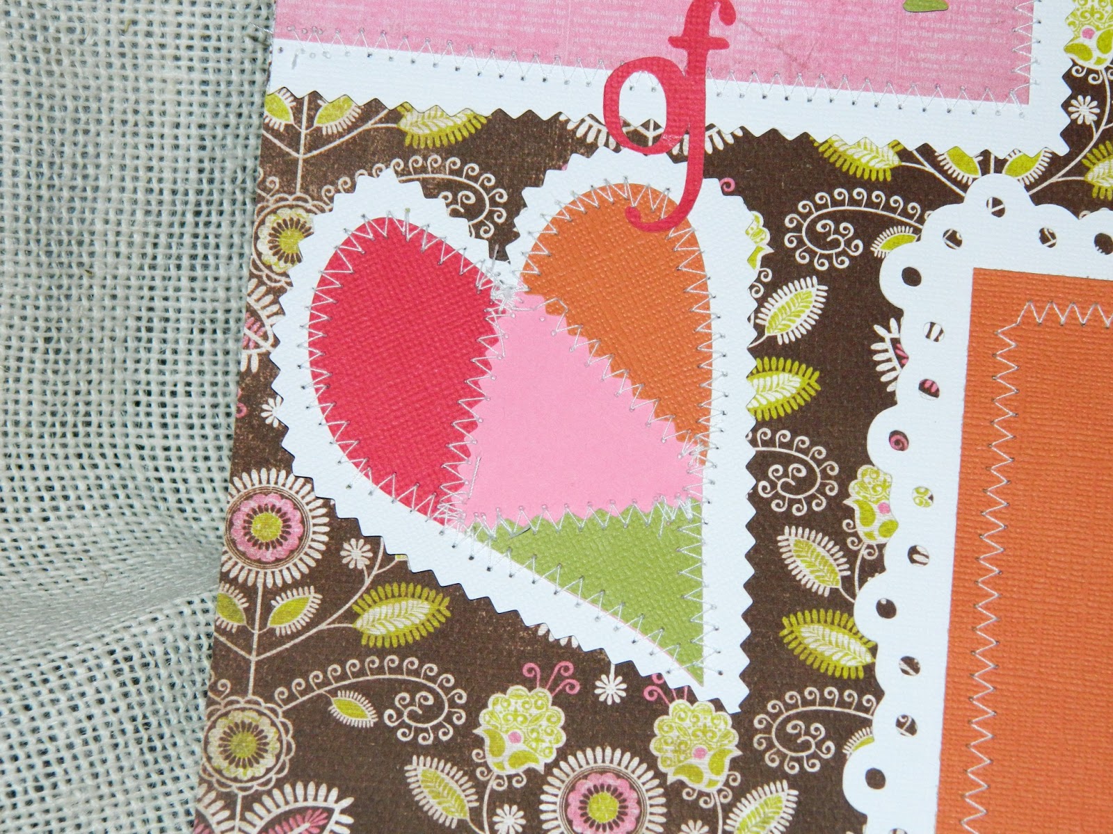 1 Creative Mom of 6 Silly Kids: Patchwork of Love Scrapbook Layout