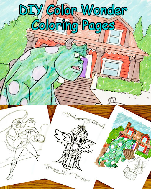 Scribbles & Dabbles: DIY Color Wonder Coloring Pages