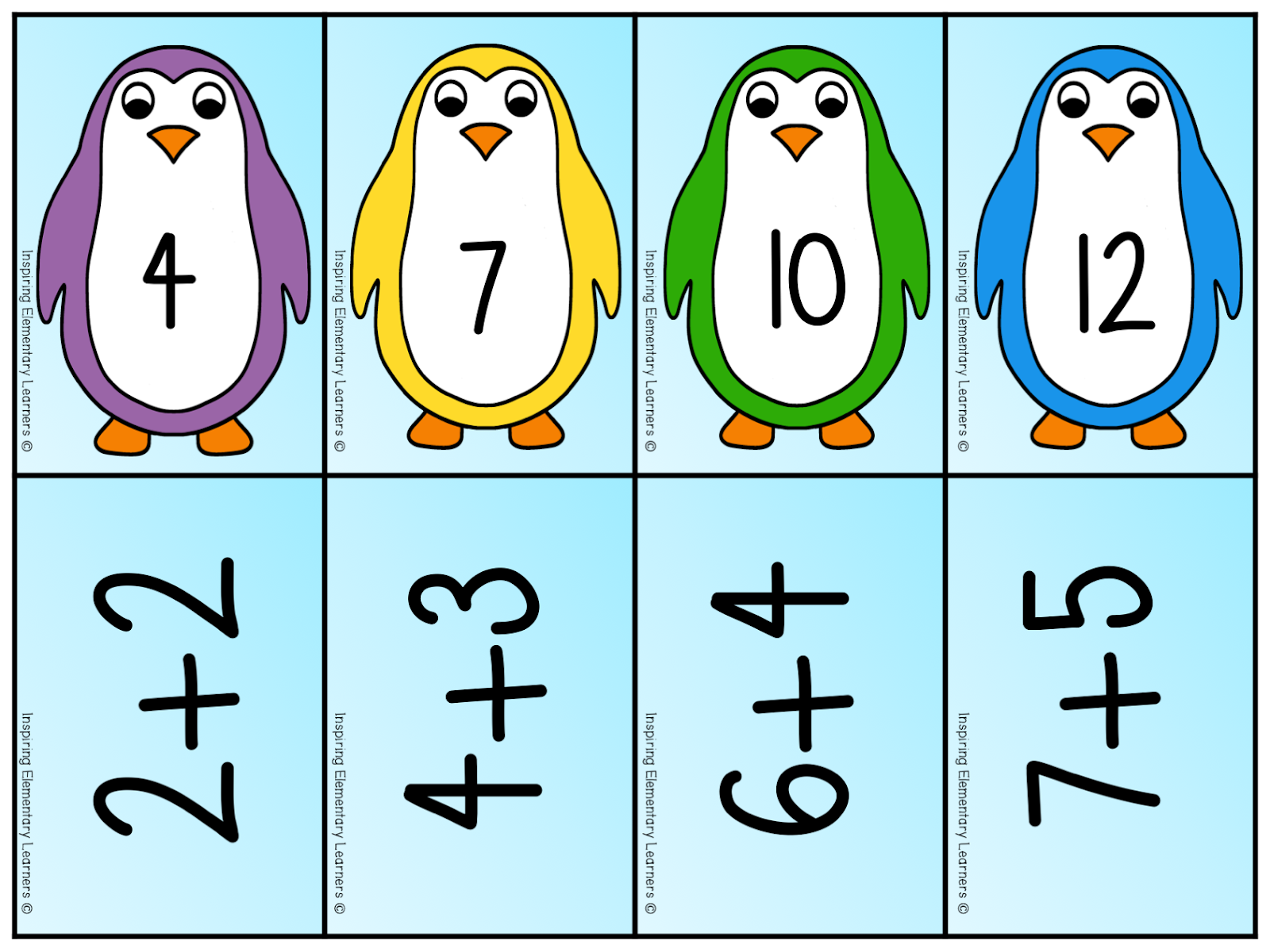 Ressources en français: MATH Jeux d'association / Matching cards number ...