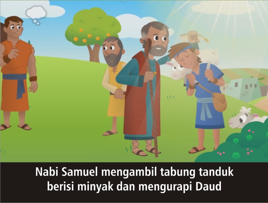 Komik Alkitab Anak: Daud Diurapi Menjadi Raja