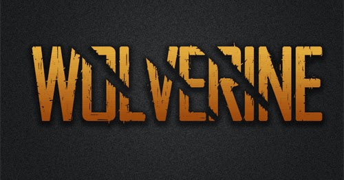 Photoshop Tutorial : Wolverine Text Effect