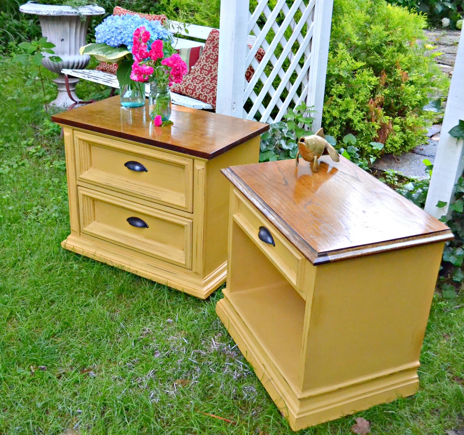 Heir and Space: A Pair of Cottage Side Tables