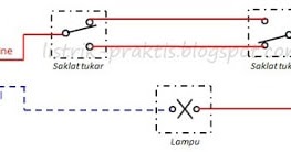 Instalasi Kontrol Satu Lampu Dari Banyak Tempat - Pustaka Listrik SMK